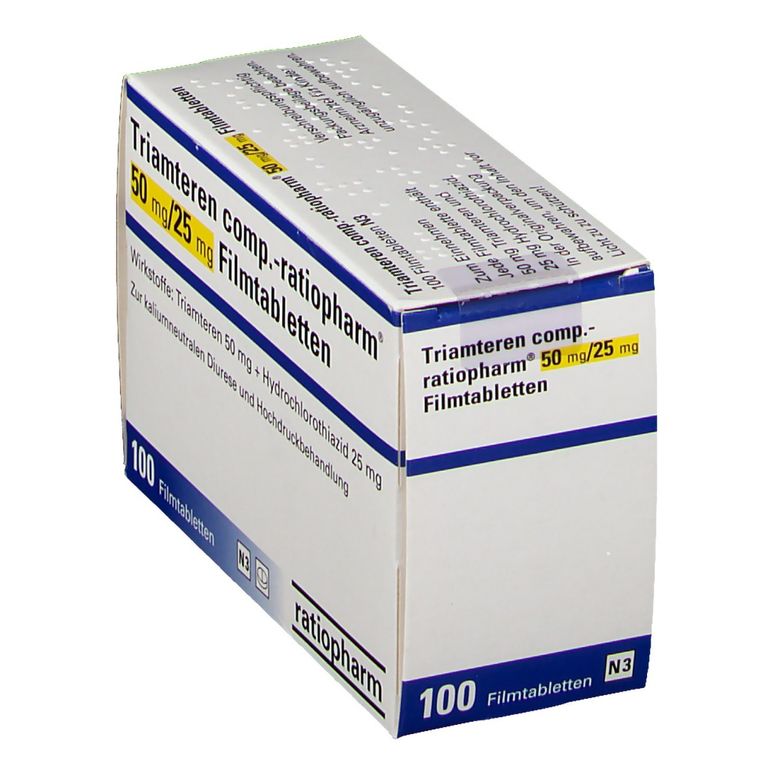Triamteren comp.-ratiopharm® 50 mg/25 mg 100 St mit dem E-Rezept kaufen ...
