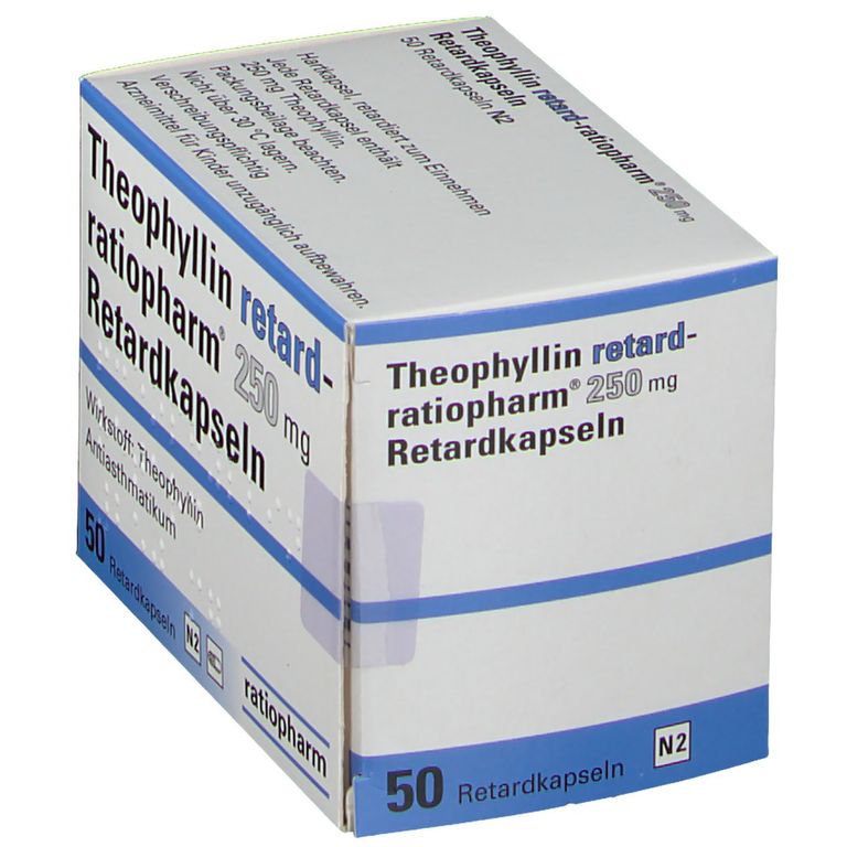 Theophyllin retard-ratiopharm® 250 mg 50 St mit dem E-Rezept kaufen ...