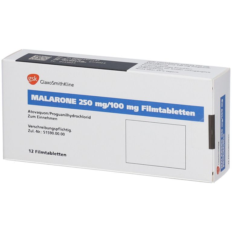 Malarone 12 St mit dem E-Rezept kaufen - Shop Apotheke