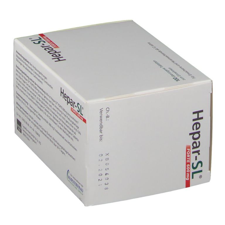 Hepar-SL® FORTE 600 mg 100 St - Shop Apotheke