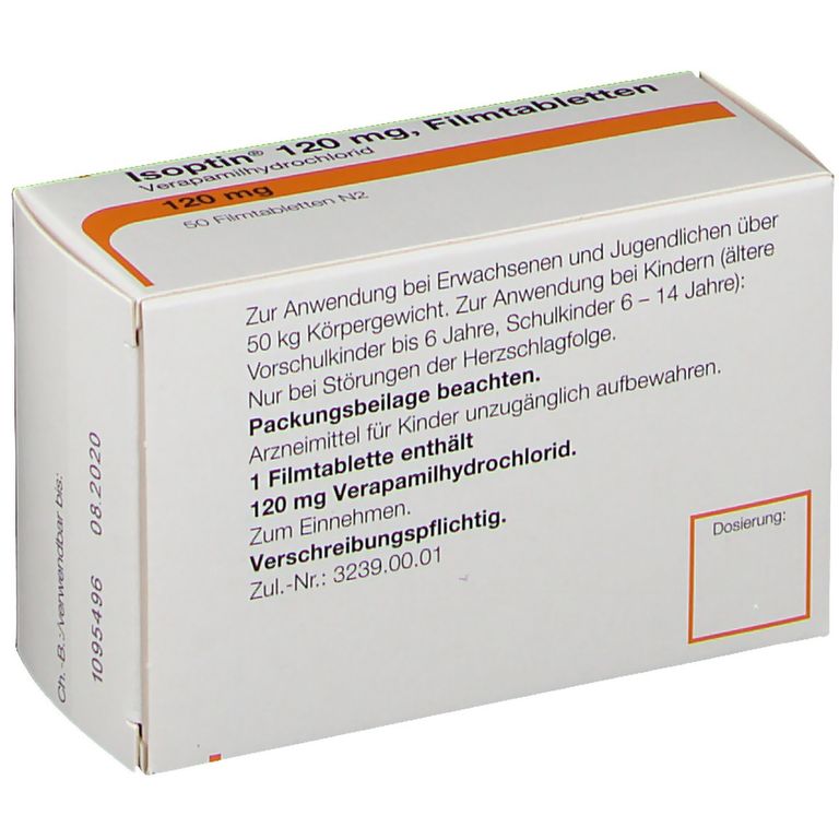Isoptin® 120 mg 50 St mit dem E-Rezept kaufen - Shop Apotheke