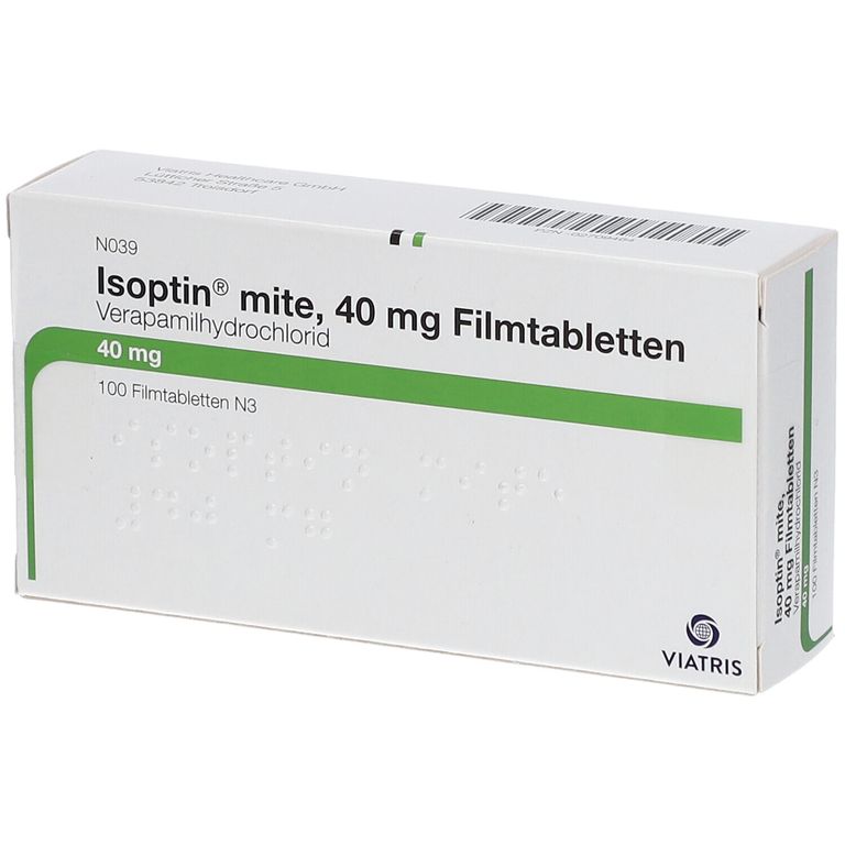 Isoptin® mite 40 mg 100 St mit dem E-Rezept kaufen - Shop Apotheke