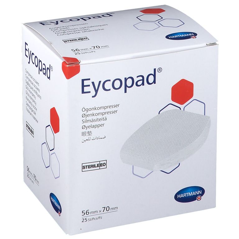 Eycopad® Augenkompresse steril 56 x 70 mm 25 St - Shop Apotheke