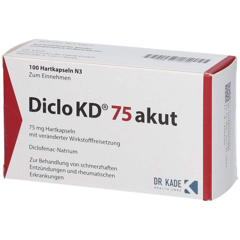 Diclo KD® 75 akut 100 St mit dem E-Rezept kaufen - Shop Apotheke