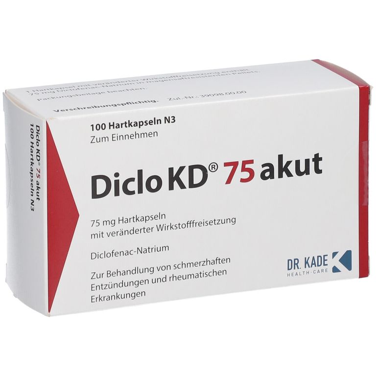 Diclo KD® 75 akut 100 St mit dem E-Rezept kaufen - Shop Apotheke