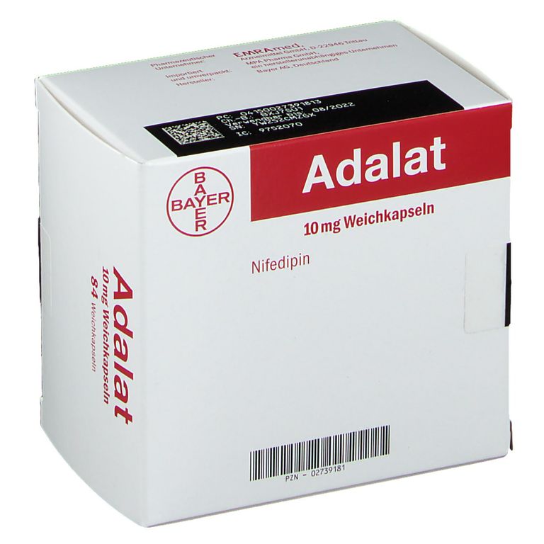 Adalat 10 mg 84 St mit dem E-Rezept kaufen - Shop Apotheke