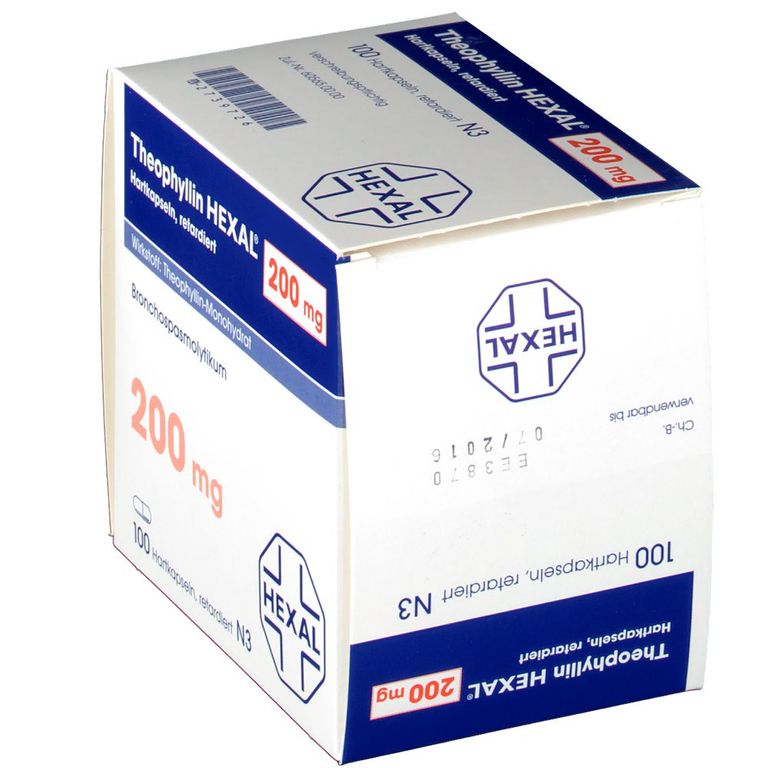 THEOPHYLLIN HEXAL 200 mg 100 St mit dem E-Rezept kaufen - Shop Apotheke