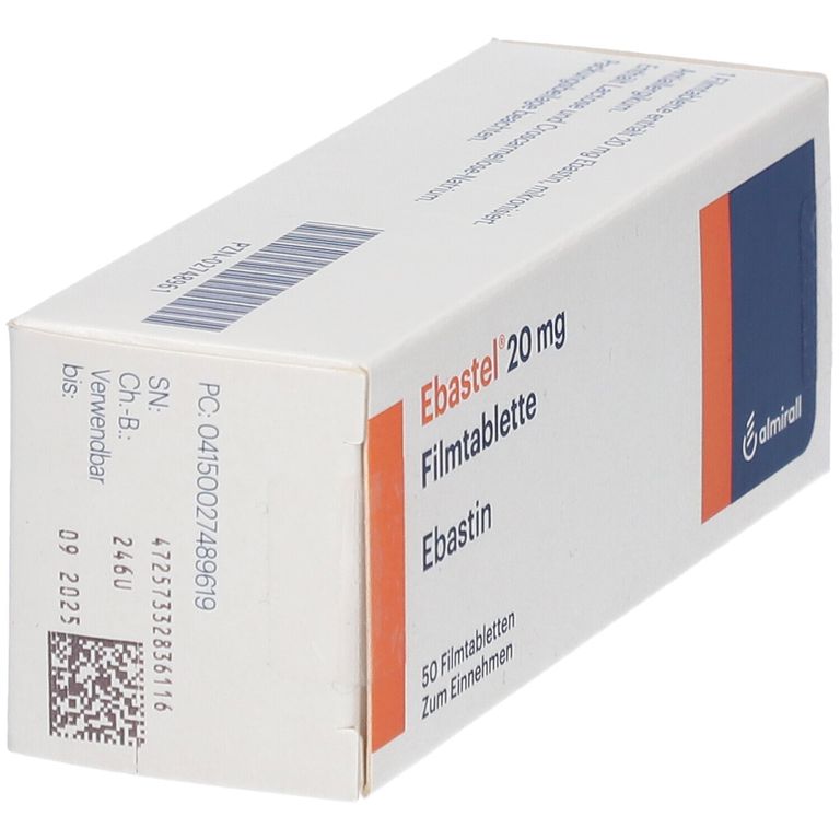 Ebastel® 20 mg 50 St mit dem E-Rezept kaufen - Shop Apotheke