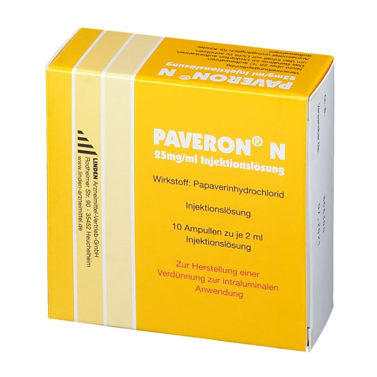 PAVERON® N 25 mg/ml 10 St mit dem E-Rezept kaufen - Shop Apotheke