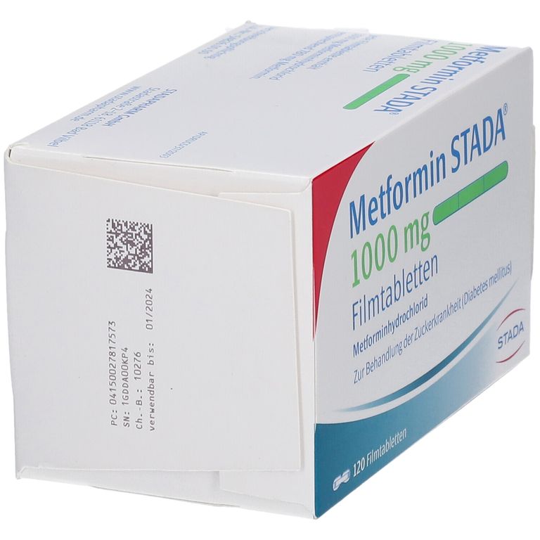 Metformin STADA® 1000 mg 120 St mit dem E-Rezept kaufen - Shop Apotheke