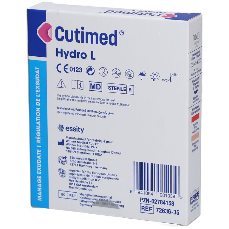 Cutimed® Hydro L 7,5 cm x 7,5 cm 10 St - Shop Apotheke