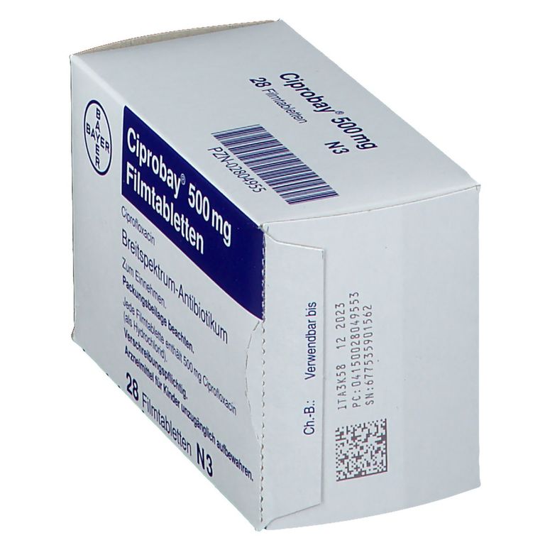 Ciprobay® 500 mg 28 St mit dem E-Rezept kaufen - Shop Apotheke