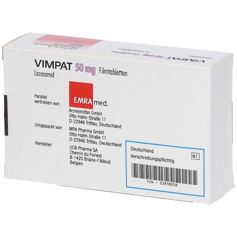 Vimpat 50 mg 14 St mit dem E-Rezept kaufen - Shop Apotheke