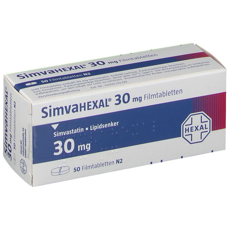 SimvaHEXAL® 30 mg 50 St mit dem E-Rezept kaufen - Shop Apotheke