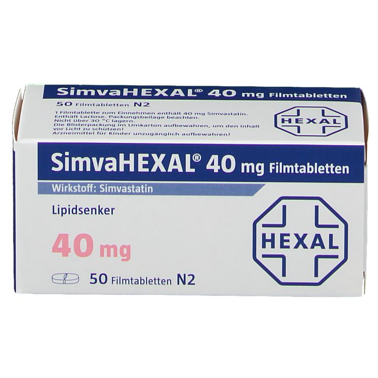 SimvaHEXAL® 40 mg 50 St mit dem E-Rezept kaufen - Shop Apotheke