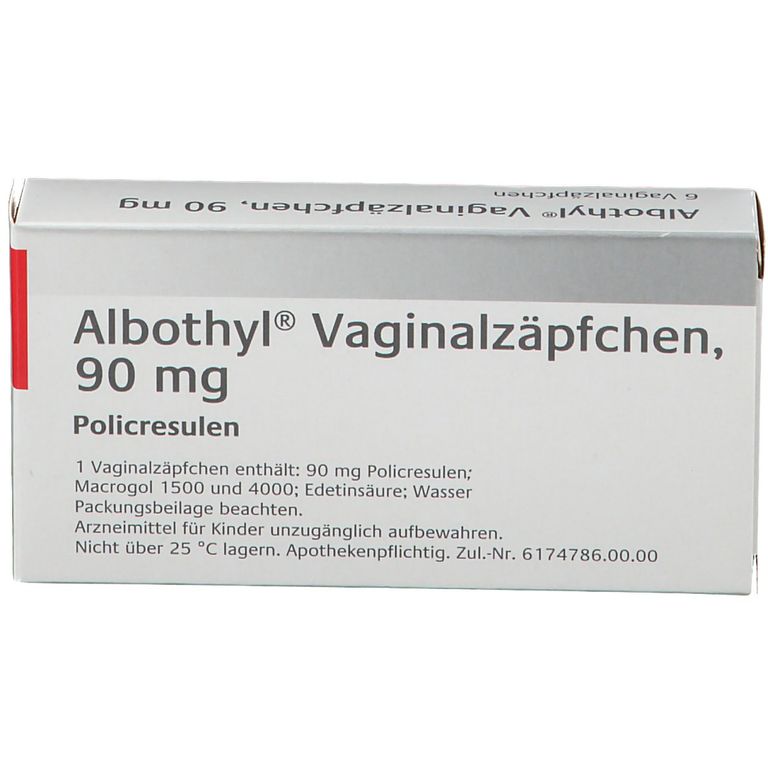 Albothyl® Vaginalzäpfchen 6 St - Shop Apotheke