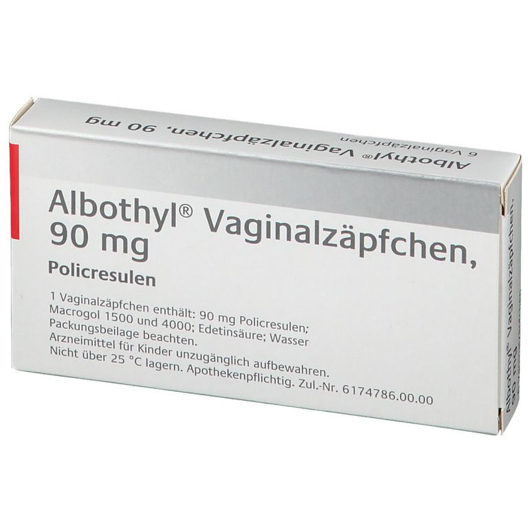 Albothyl® Vaginalzäpfchen 6 St - Shop Apotheke
