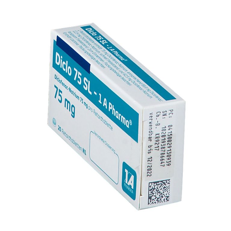 Diclo 75 Sl 1A Pharma® 20 St mit dem E-Rezept kaufen - Shop Apotheke