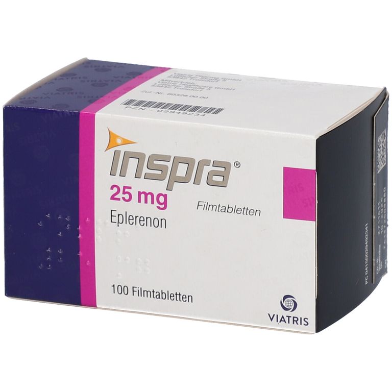 Inspra® 25 mg 100 St mit dem E-Rezept kaufen - Shop Apotheke
