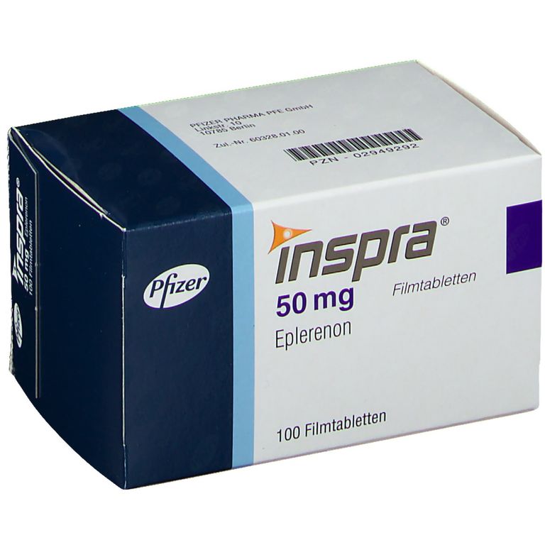 Inspra® 50 mg 100 St mit dem E-Rezept kaufen - Shop Apotheke