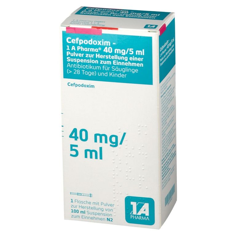 Cefpodoxim 1A Phar40Mg/5Ml 100 ml mit dem E-Rezept kaufen - Shop Apotheke