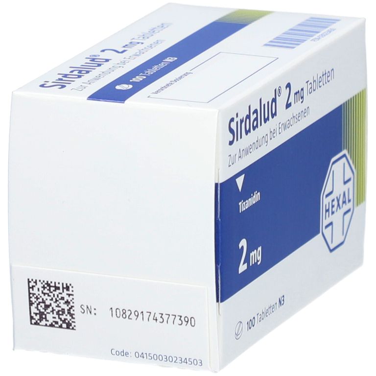 Sirdalud® 2 mg 100 St mit dem E-Rezept kaufen - Shop Apotheke