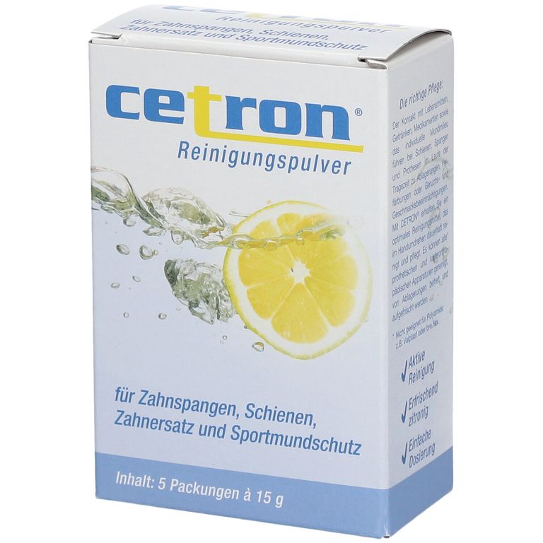 Cetron® Reinigungspulver 5x15 g - Shop Apotheke