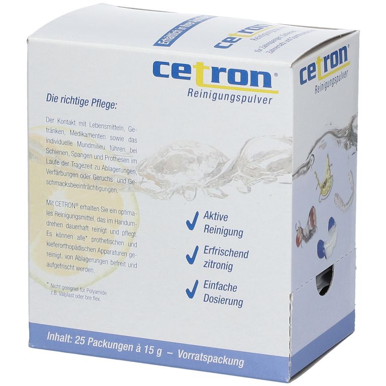 Cetron® Reinigungspulver 25x15 g - Shop Apotheke