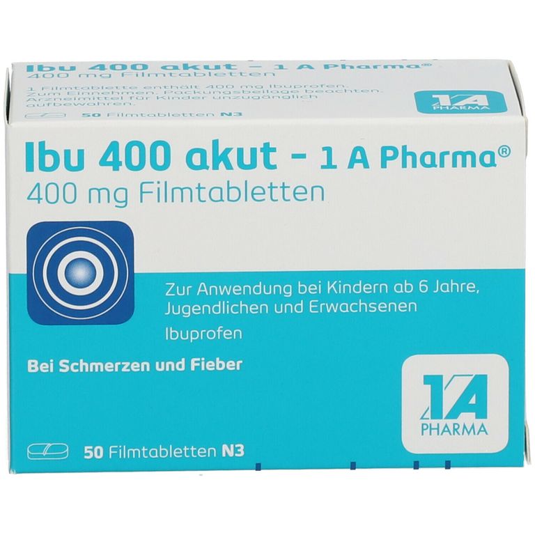Ibu 400 akut - 1 A Pharma® 50 St - Shop Apotheke