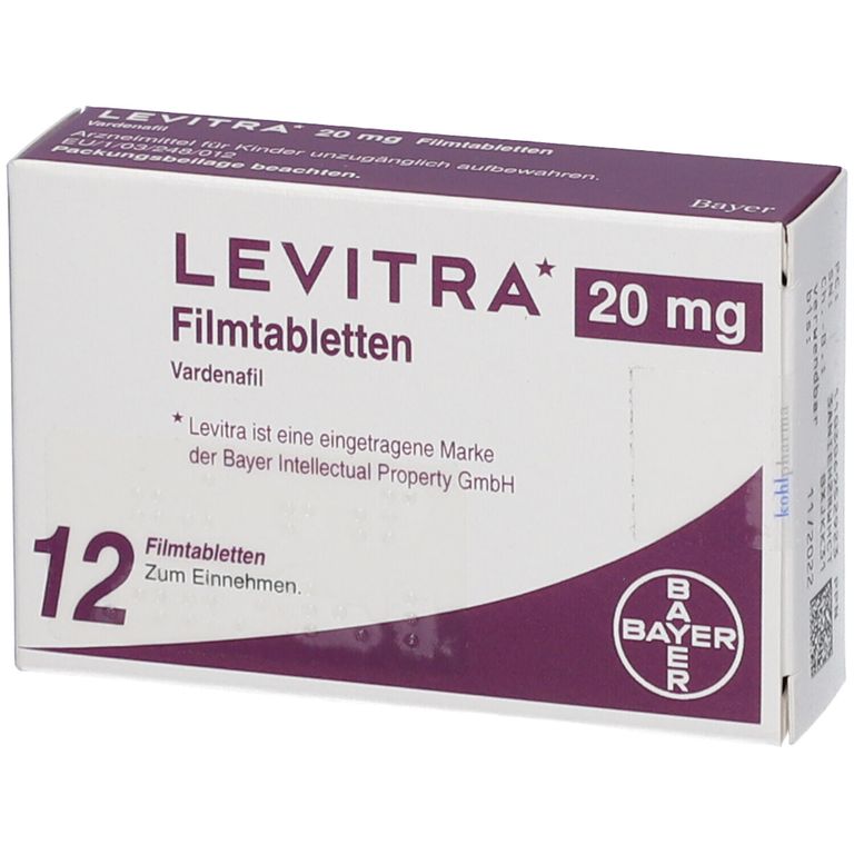 LEVITRA 20 mg Filmtabletten 12 St mit dem E-Rezept kaufen - Shop Apotheke