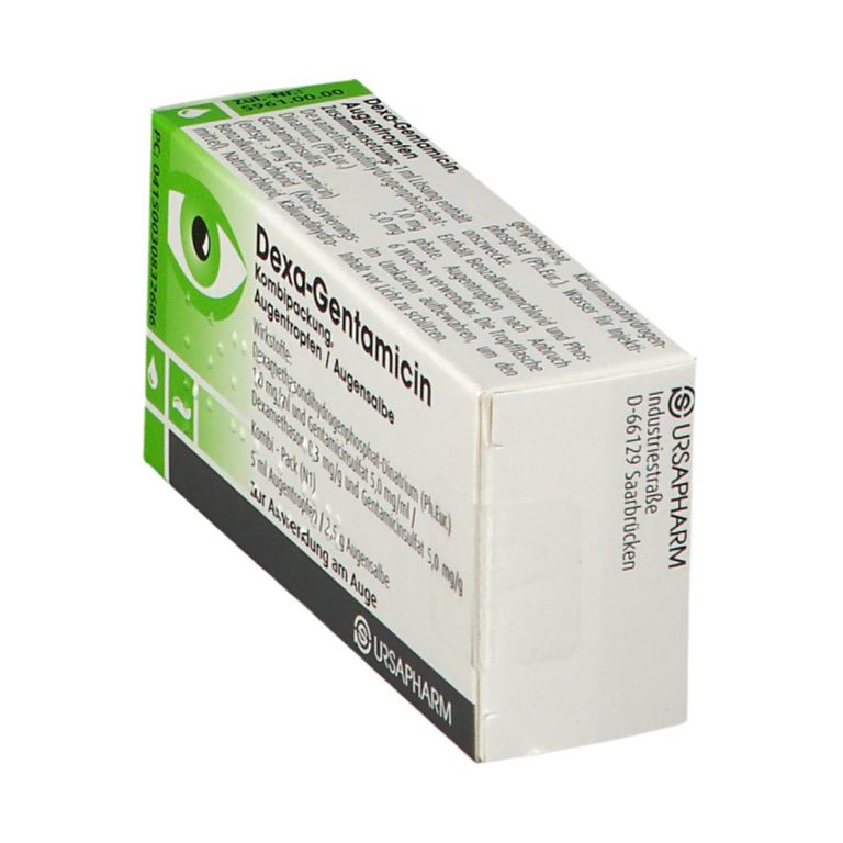 Dexa-Gentamicin Kombipackung AUgentropfen + Augensalbe 1 St mit dem E ...