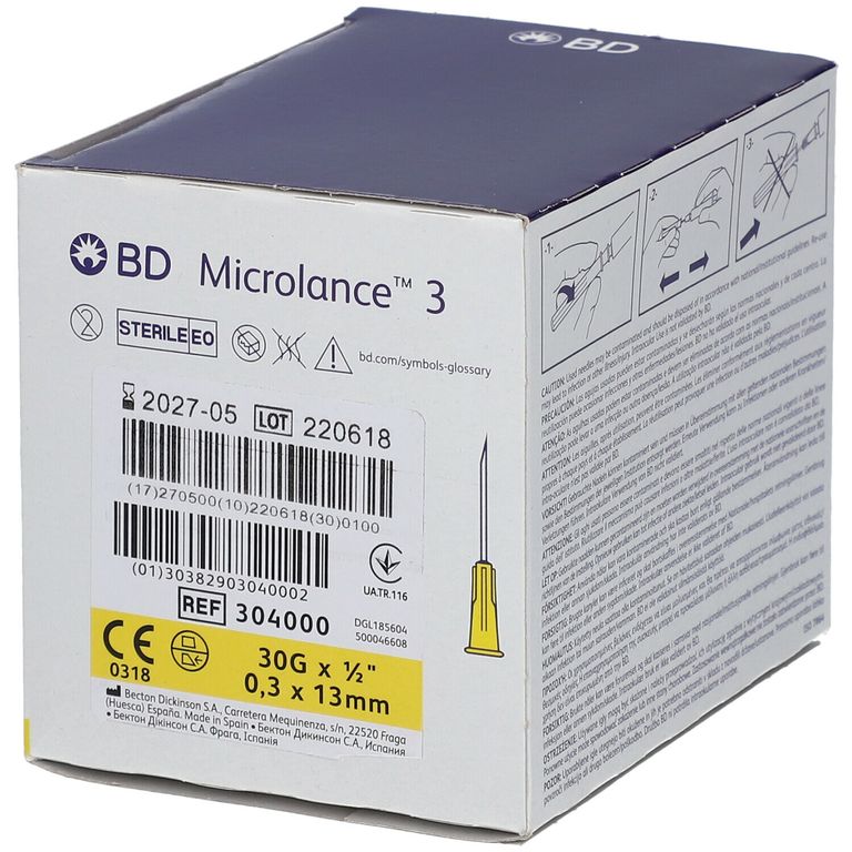 BD Microlance 3 Sonderkanülen 30 G 1/2 0,3 x 13 mm 100 St - Shop Apotheke