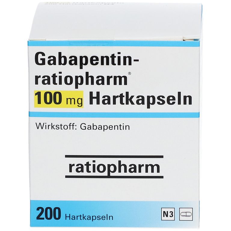 Gabapentin-ratiopharm® 100 mg Hartkapseln 200 St mit dem E-Rezept ...
