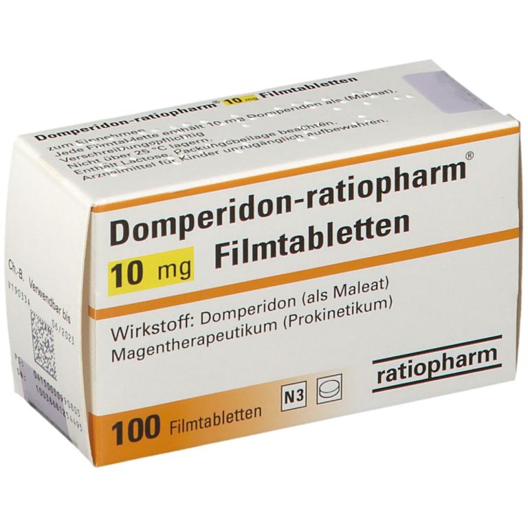Domperidon-ratiopharm® 10 mg 100 St mit dem E-Rezept kaufen - Shop Apotheke