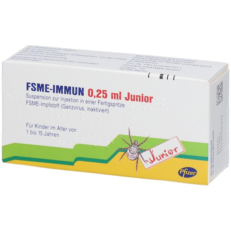 FSME-IMMUN 0,25 ml Junior 1 St mit dem E-Rezept kaufen - Shop Apotheke