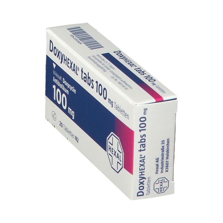 DoxyHEXAL® tabs 100 mg 20 St mit dem E-Rezept kaufen - Shop Apotheke