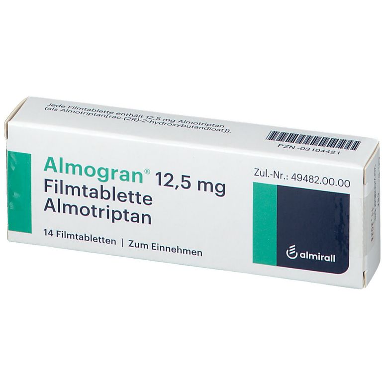 Almogran® 12,5 mg 14 St mit dem E-Rezept kaufen - Shop Apotheke