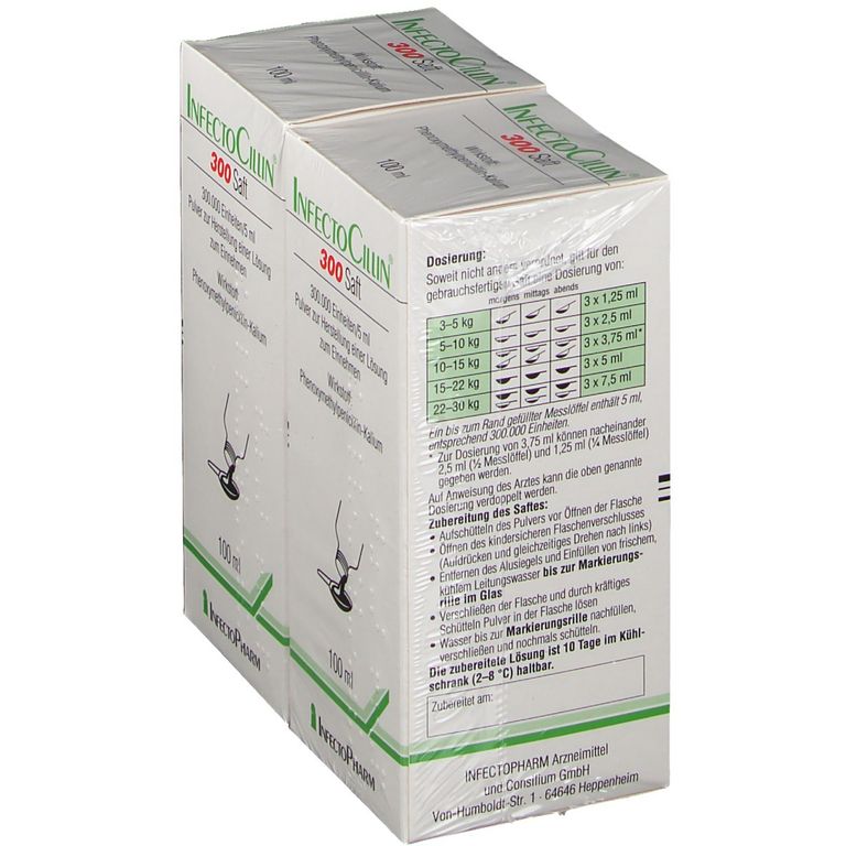 InfectoCillin® 300 Saft 2x100 ml mit dem E-Rezept kaufen - Shop Apotheke
