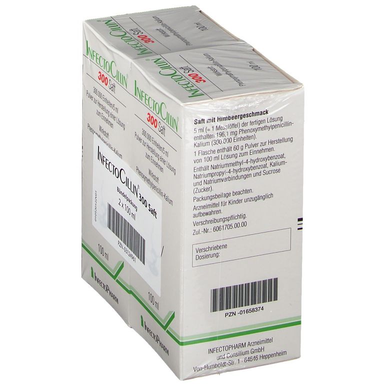 InfectoCillin® 300 Saft 2x100 ml mit dem E-Rezept kaufen - Shop Apotheke