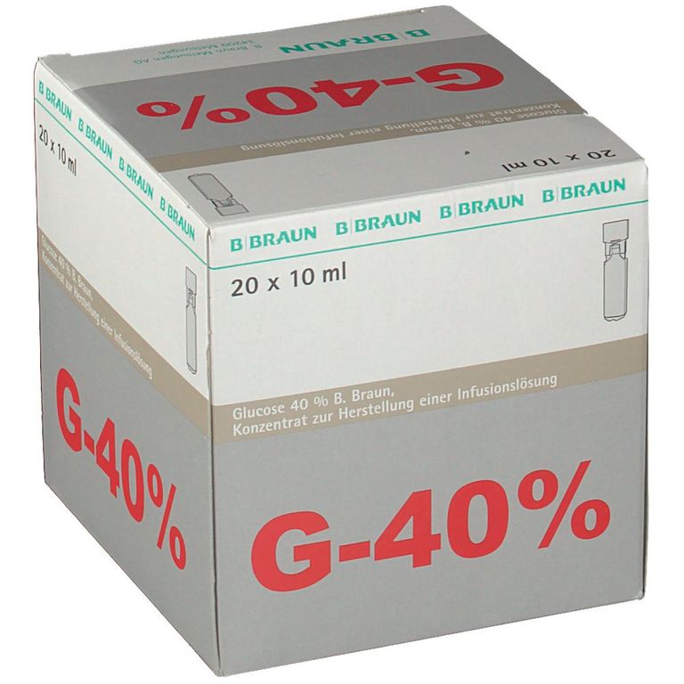 Glucose 40 % B. Braun Mini-Plasco®connect 20x10 ml - Shop Apotheke