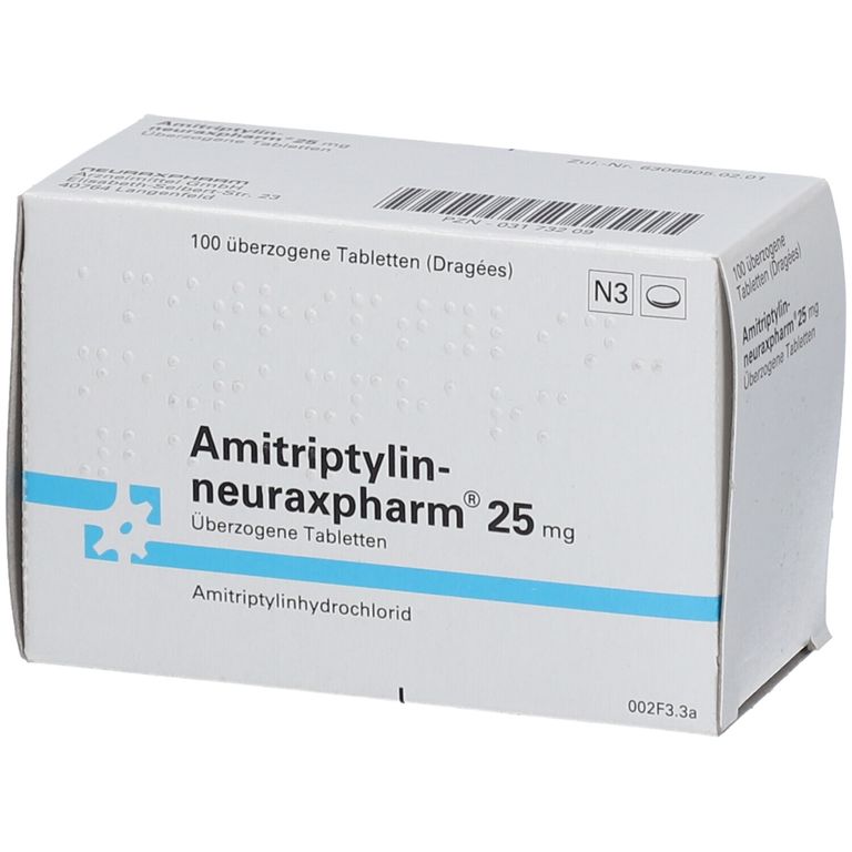 Amitriptylin-neuraxpharm® 25 mg 100 St mit dem E-Rezept kaufen - Shop ...