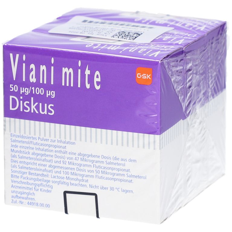 Viani® mite 50 µg/100 µg Diskus® 3x60 St mit dem E-Rezept kaufen - Shop ...
