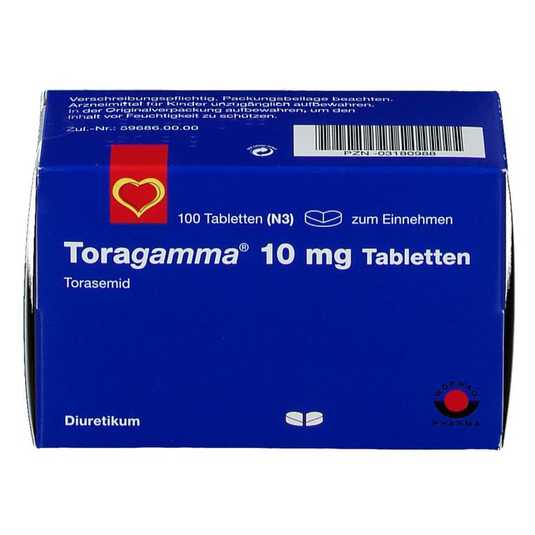 Toragamma 10Mg 100 St mit dem E-Rezept kaufen - Shop Apotheke