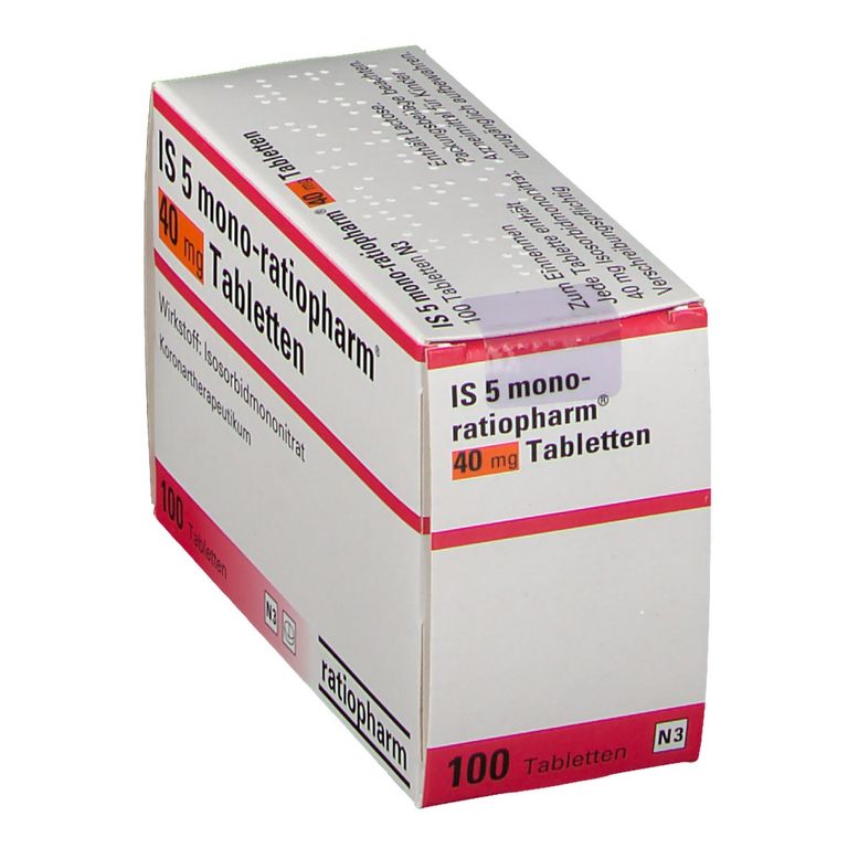 IS 5 mono-ratiopharm® 40 mg 100 St mit dem E-Rezept kaufen - Shop Apotheke