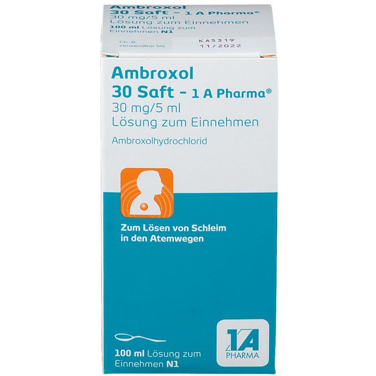 Ambroxol 30 Saft - 1A Pharma® 100 ml - Shop Apotheke