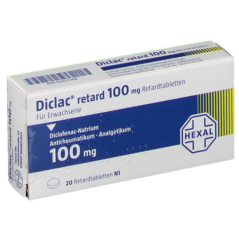 Diclac® retard 100 mg 20 St mit dem E-Rezept kaufen - Shop Apotheke