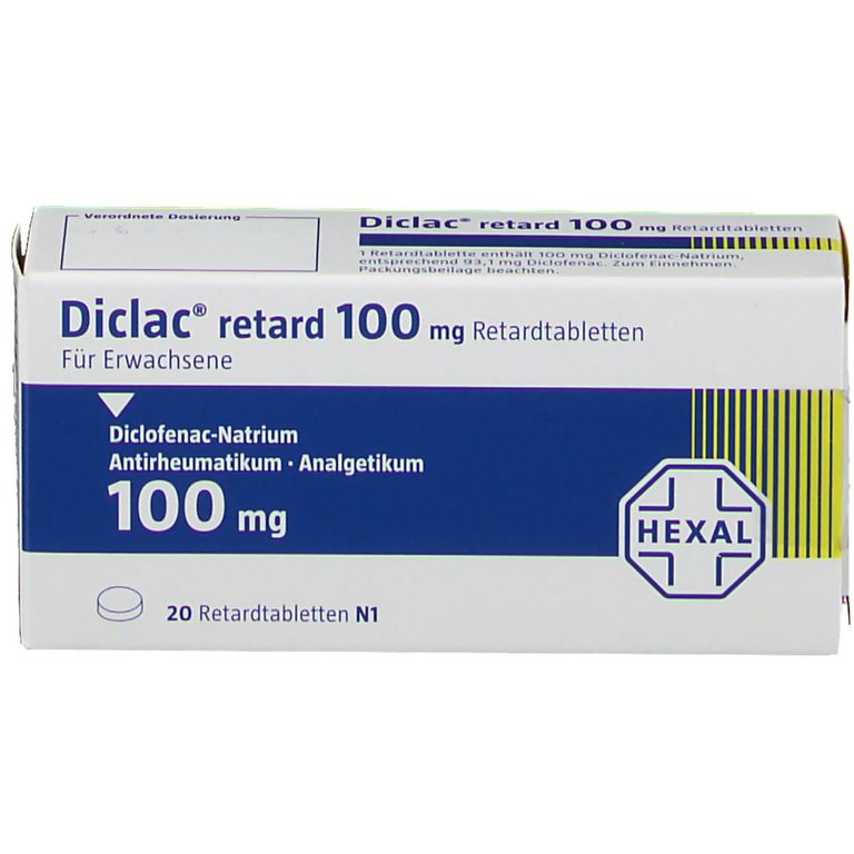 Diclac® retard 100 mg 20 St mit dem E-Rezept kaufen - Shop Apotheke