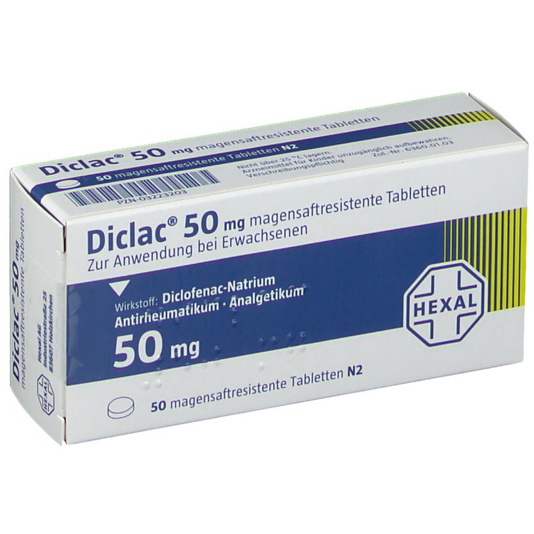 Diclac® 50 mg 50 St mit dem E-Rezept kaufen - Shop Apotheke