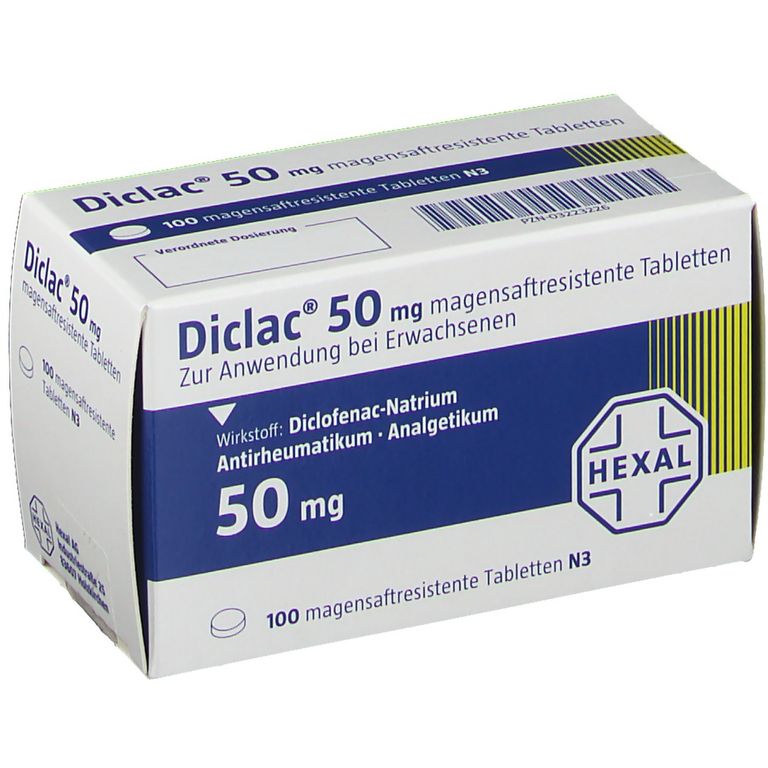 Diclac® 50 mg 100 St mit dem E-Rezept kaufen - Shop Apotheke