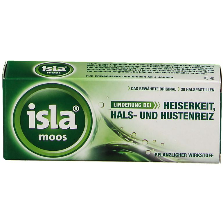 isla moos Halspastillen bei Halskratzen und Reizhusten 30 St - Shop ...
